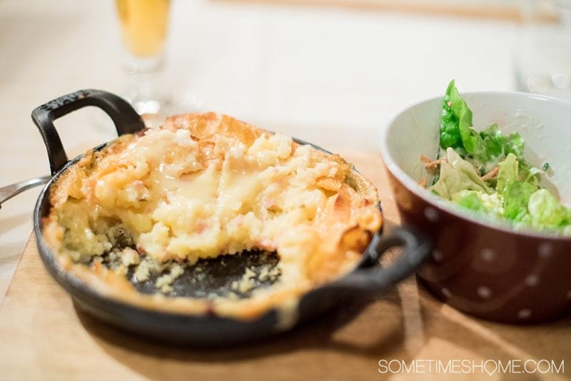 Food to try in Alsace France including Tarte Flambee and Choucroute